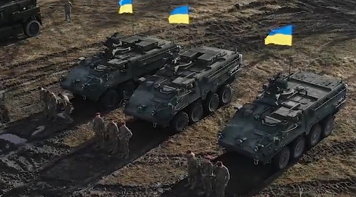Ukrainian Stryker APCs receive M151 Protector module with M2 Browning ... Ukrainian Stryker APCs receive M151 Protector module with M2 Browning ...
