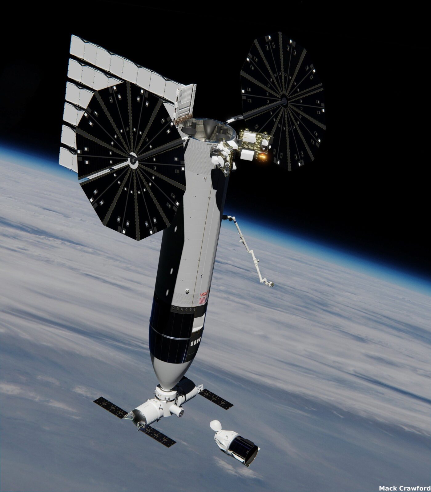 New ISS based on Starship. NASA will cooperate with SpaceX, Blue Origin ...