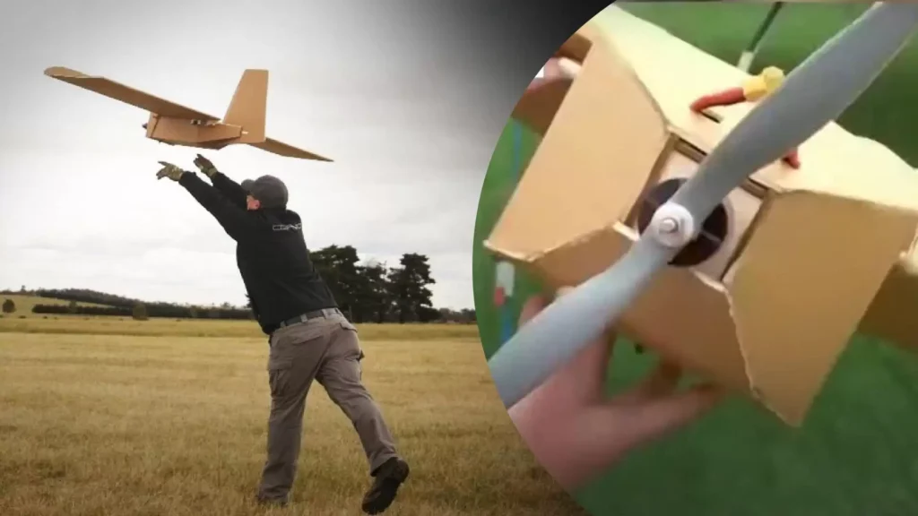 Ukrainian cardboard drones invulnerable to air defense caught on video ...