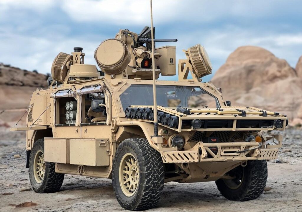 The new Flyer 72 infantry vehicle is equipped with electronic warfare ...