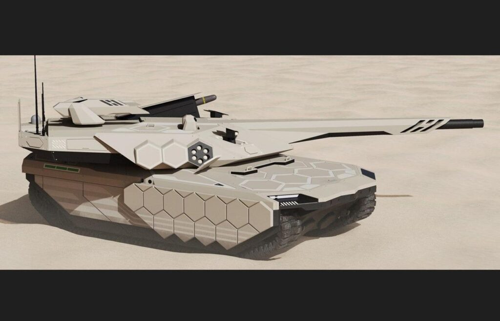 Hyundai unveils Main Battle Tank unmanned invisible tank concept ...