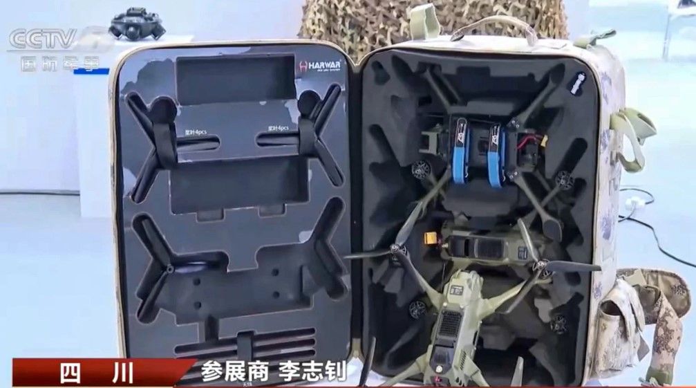 China shows a kit for launching four kamikaze drones at once, designed ...