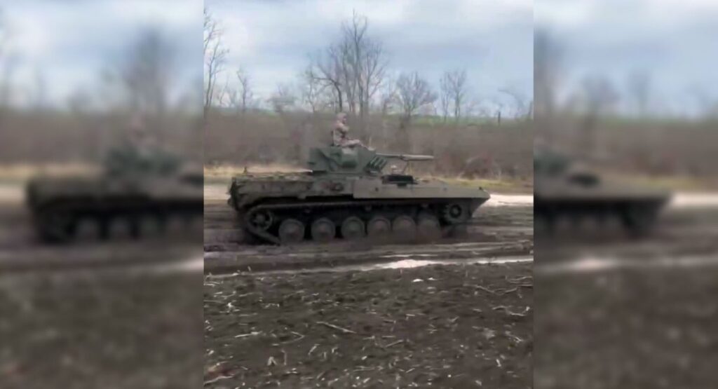 Ukrainian Armed Forces spotted a modernized IFV equipped with a new ...